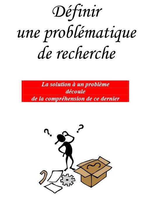 Accueil - Définir une problématique de recherche